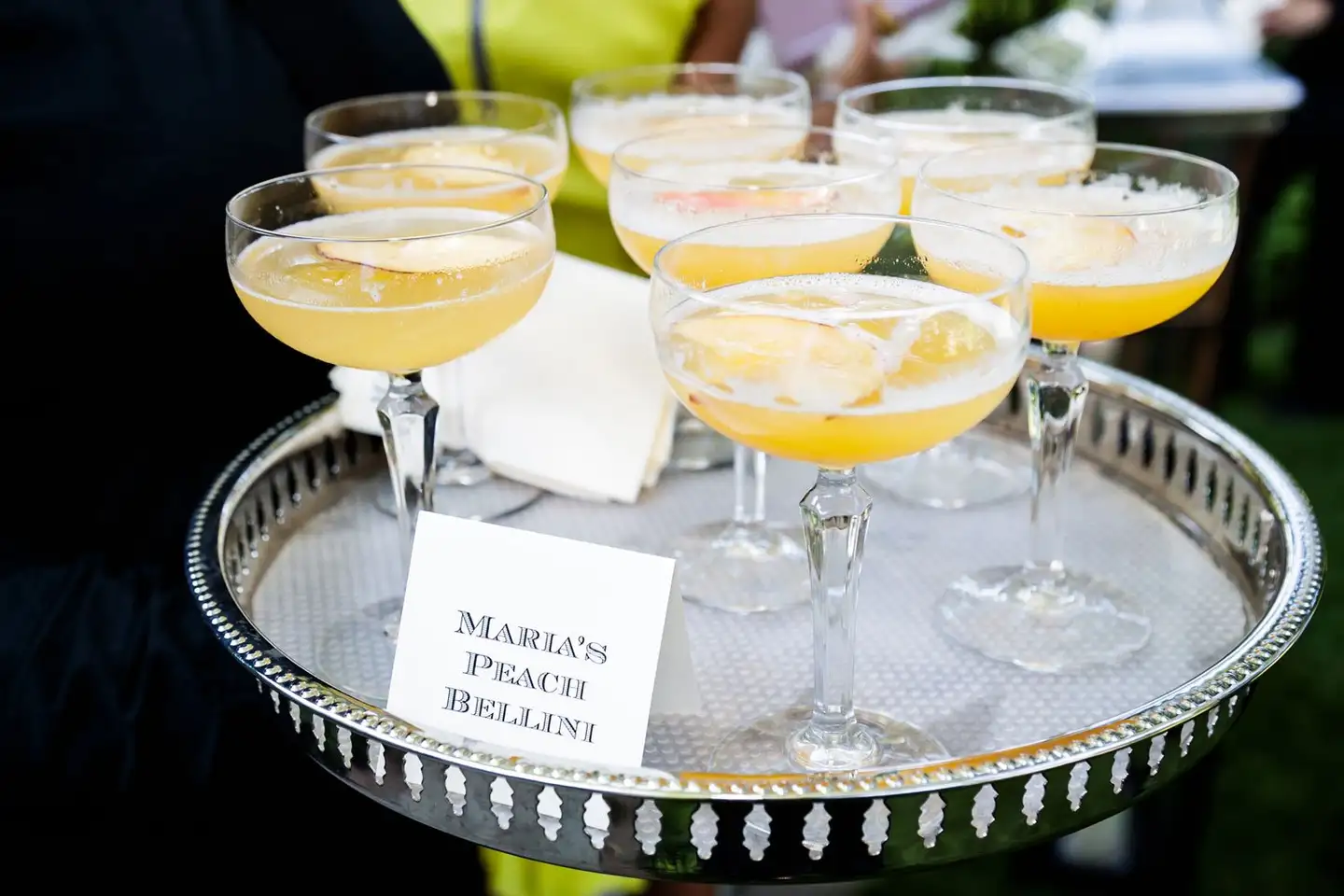 Bride's Signature Drink on Tray